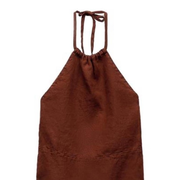 Zara | Tops | Zara Brown Backless Halter Tank Top | Poshmark